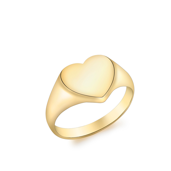 9ct Gold Heart Signet ring | Fallers | Fallers.ie - Fallers Jewellers ... 9ct Gold Heart Signet ring | Fallers | Fallers.ie - Fallers Jewellers ...