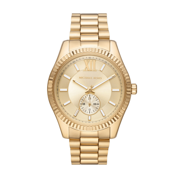 Michael Kors Lexington Oversized Watch Gold Tone - Michael Kors ...