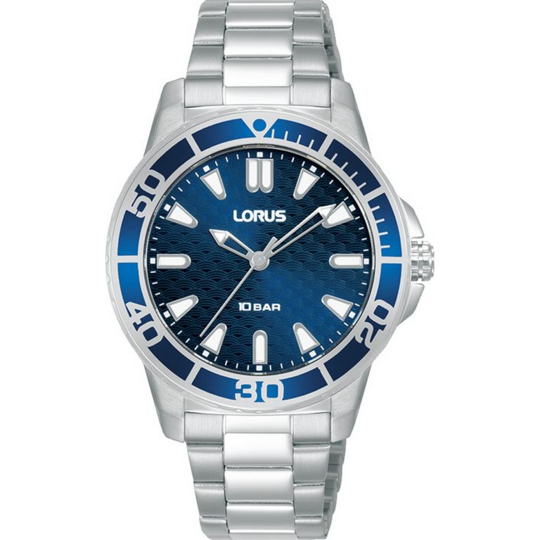 Lorus Quartz Ladies Stainless Steel Dark Blue Dial Bracelet Watch